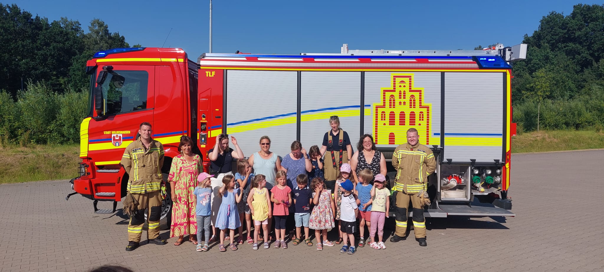 Sommerfest Kindergarten Sternschnuppe bei der Feuerwehr – Feuerwehr Stadt Wildeshausen